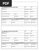 Philhealth Online Access Form | PDF