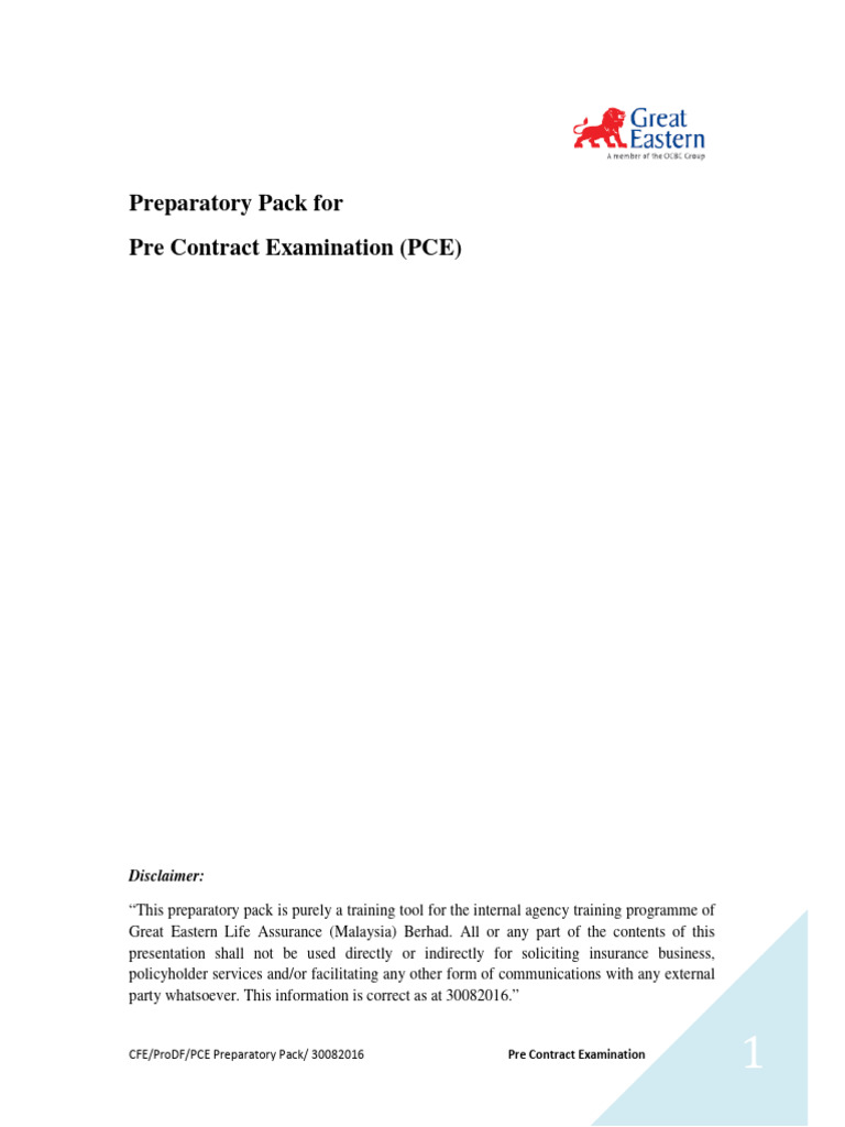 PCEIA | PDF | Insurance | Risk