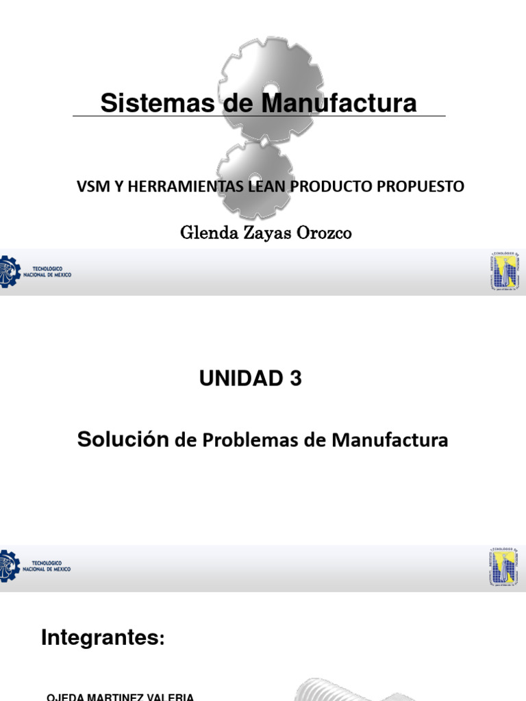 Practica 6 VSM y Herramientas Lean Producto Propuesto | PDF | Lean ...