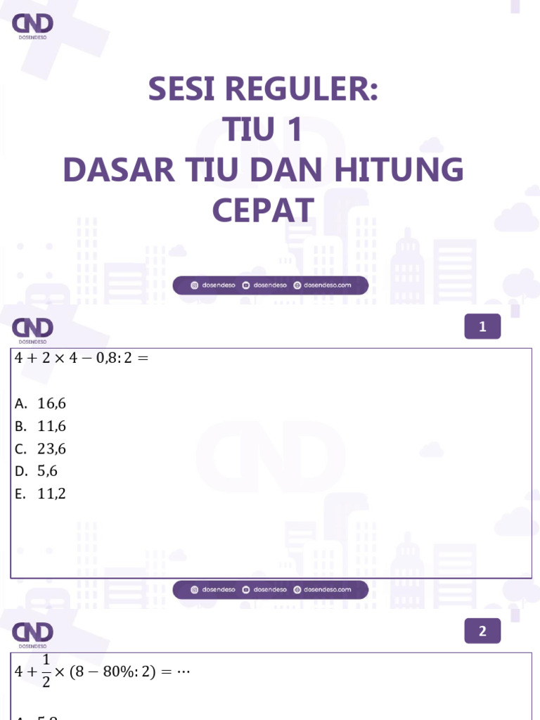 Reguler Tiu 1 | PDF
