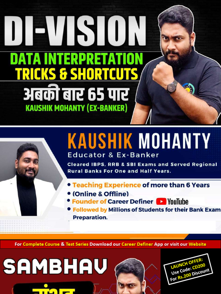 DI-VISION Data Interpretation Techniques | PDF | Mathematics | Arithmetic