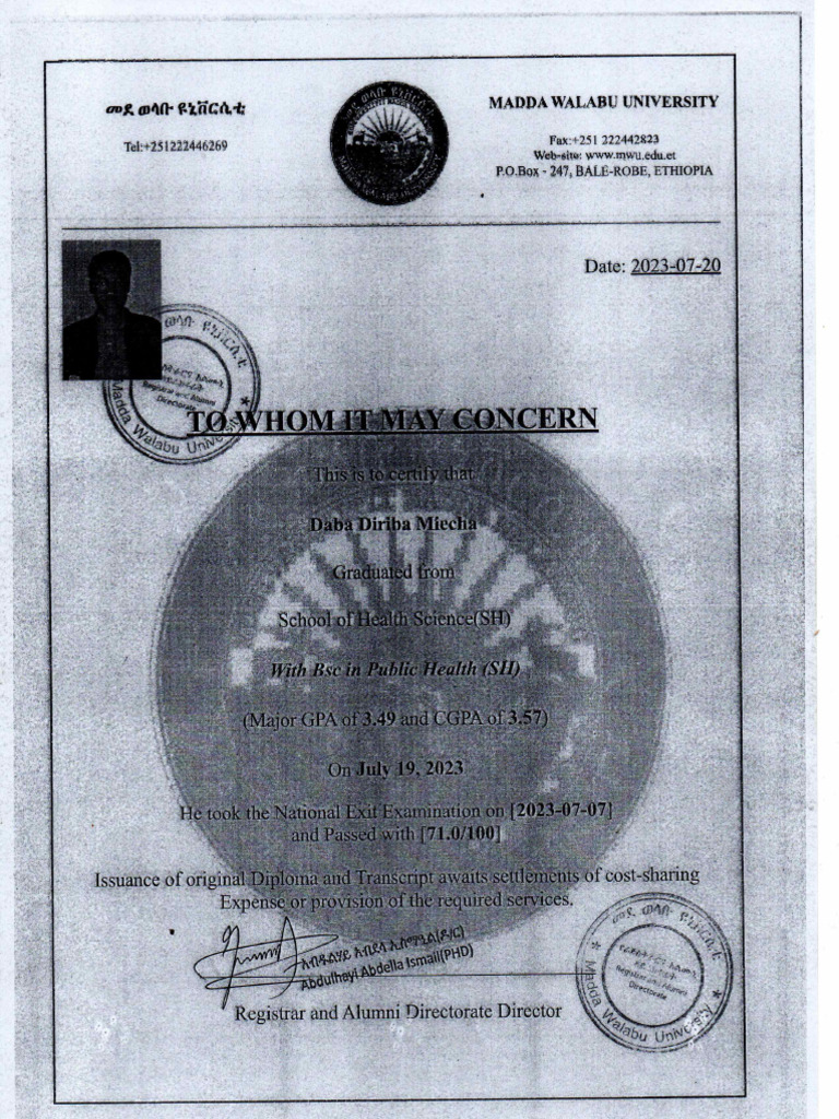 Bachelor Degree Certificate | PDF