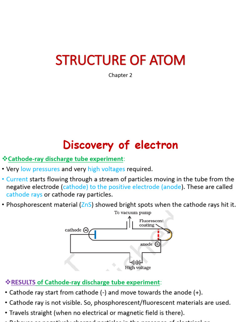 Structure of Atom | PDF | Atomic Orbital | Atoms