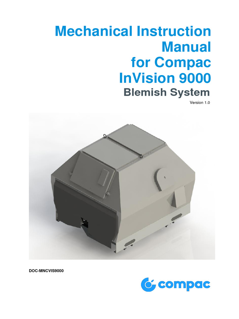 DOC-MNCVIS9000 InVision 9000 Mechanical Instruction Manual V1.0 | PDF ...