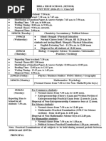 June Exam Invigilation - Timetable - G.E.T 2025 | PDF