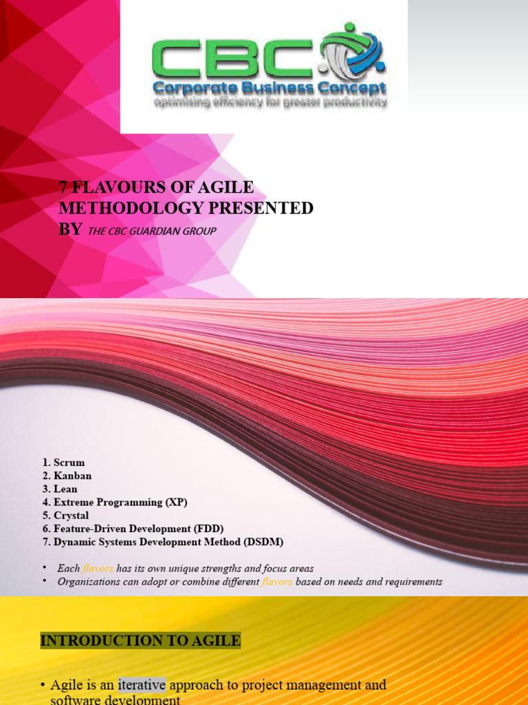 Flavour of Agile (PRESENTATION) | PDF | Scrum (Software Development) | Agile Software Development