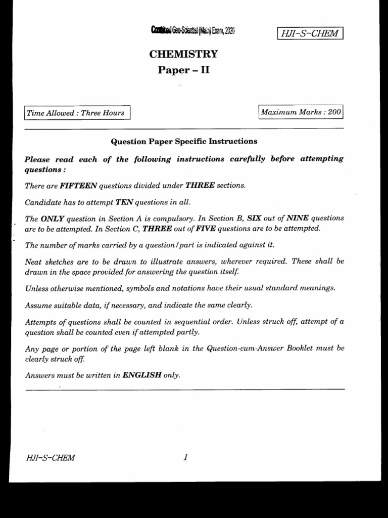 CHEM_P2-CGSME-2020 | PDF