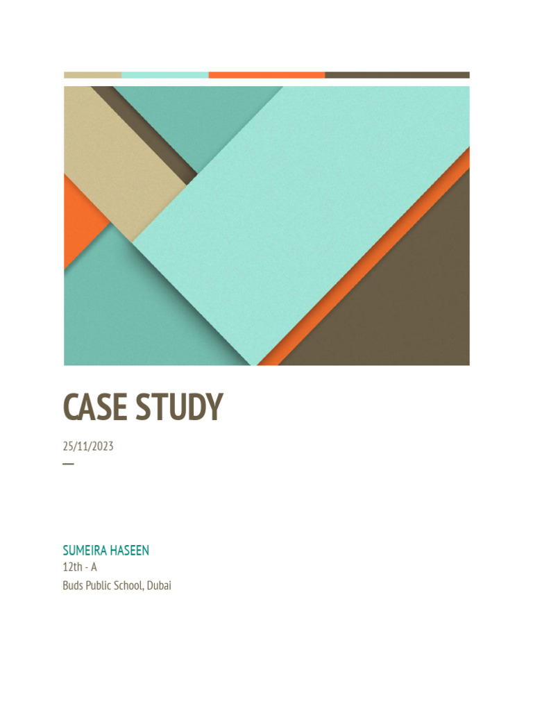 Sumeira Psychology Project | PDF | Case Study | Qualitative Research