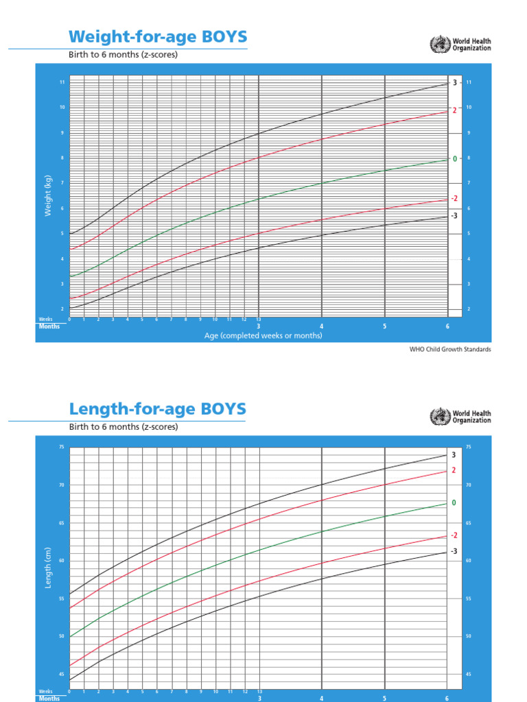 Chart Who 0-6 BLN | PDF | Anthropometry | Eating Behaviors Of Humans
