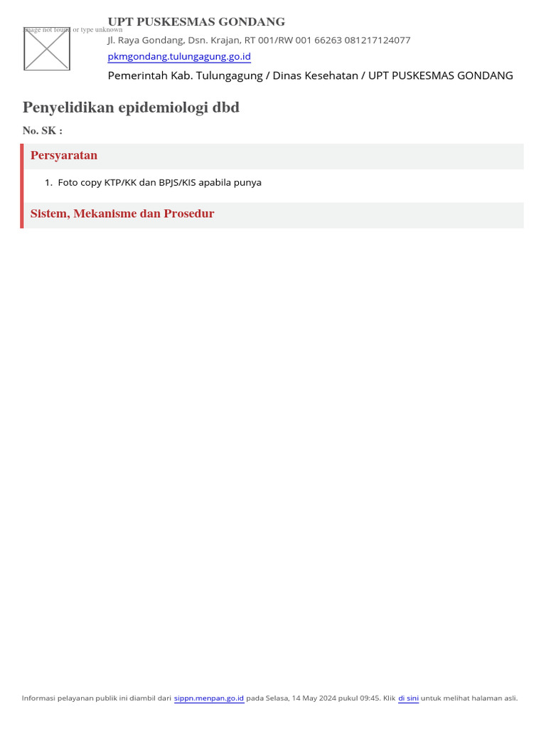 Unduh Standar Pelayanan - Penyelidikan Epidemiologi DBD | PDF