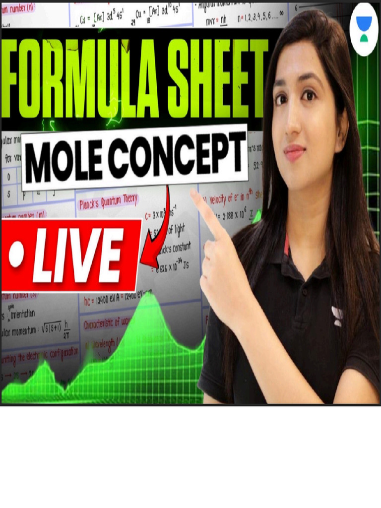Mole Concept - Formula Sheet | PDF