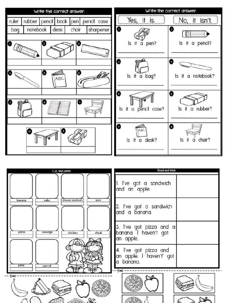 Worksheet Year 1 Revision | PDF
