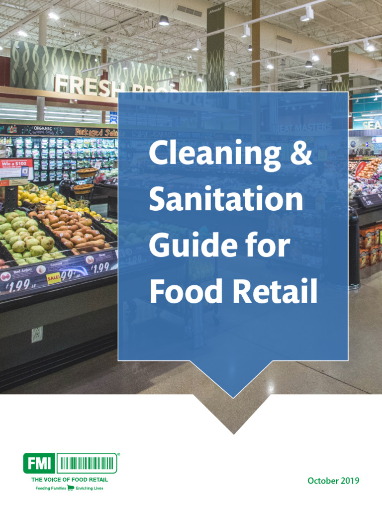 Cleaning & Sanitation Guide For Retail - FMI | PDF | Food Safety ...