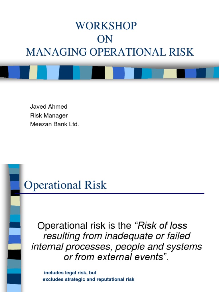 Ops - Risk Presentation | PDF | Operational Risk | Risk Management