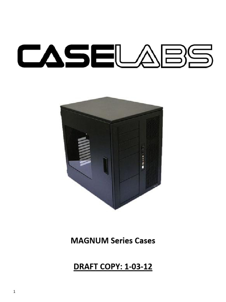 MAGNUM Case Owner's Manual | PDF | Computer Hardware | Manufactured Goods