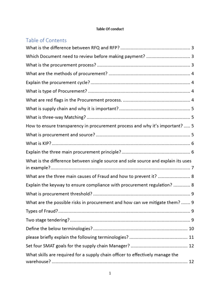 Procurement Process and Best Practices Guide | PDF | Procurement ...
