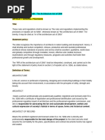 SACAP Architectural Compliance Certificate | PDF