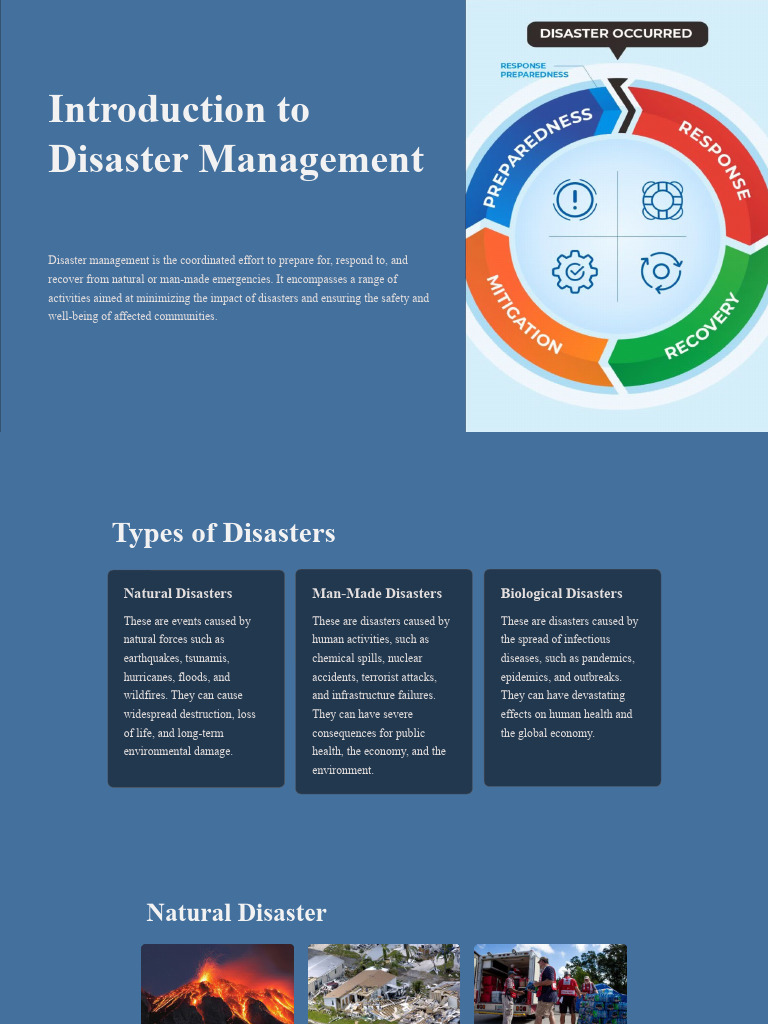 Introduction to Disaster Management (1) | PDF | Emergency Management ...