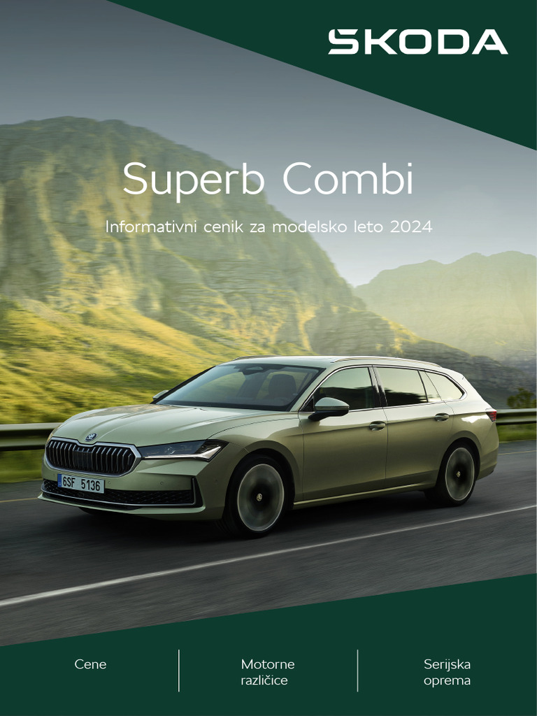 Cenik Skoda Superb Combi 2024 | PDF