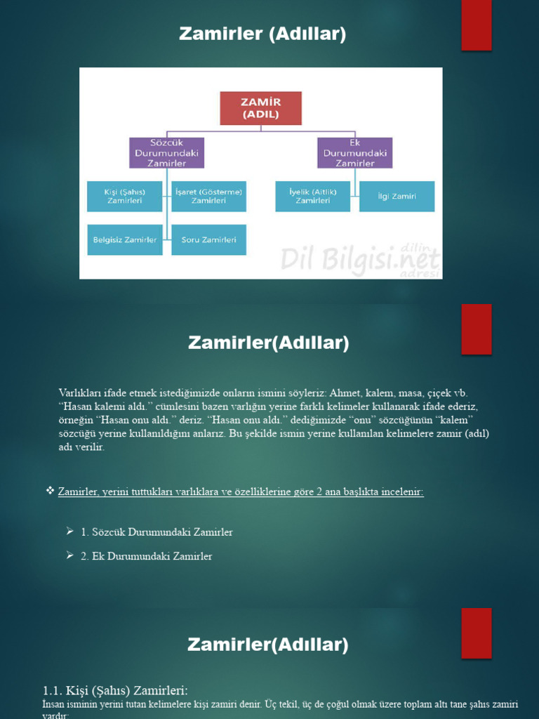 Edebiyat Zamir Konu Anlatımı | PDF