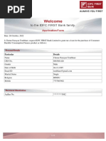 IDFC Bank Statement Request Form | PDF