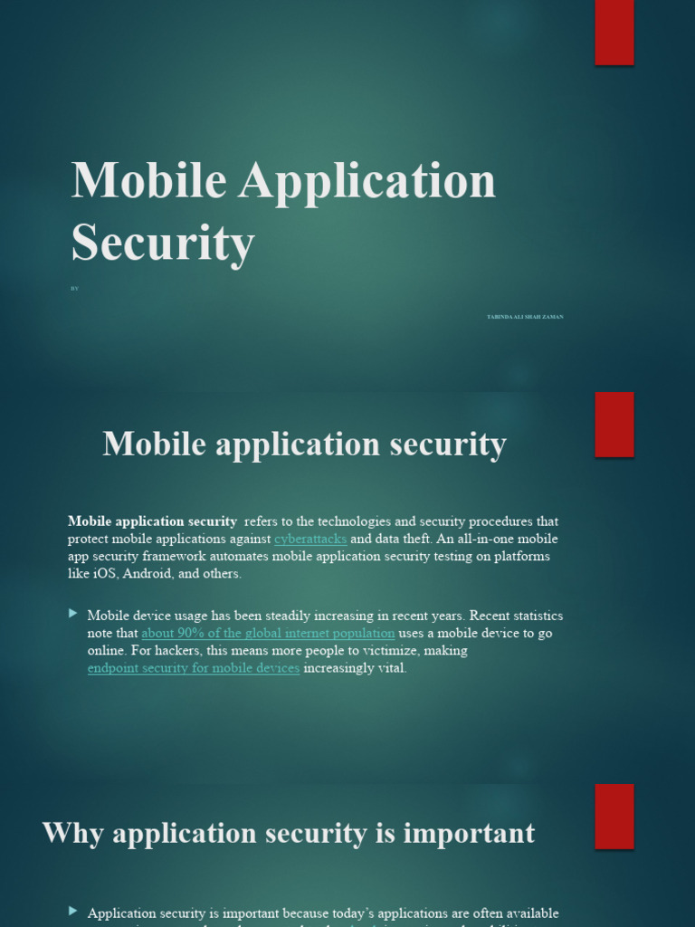 Mobile Application Security | PDF | Security | Computer Security