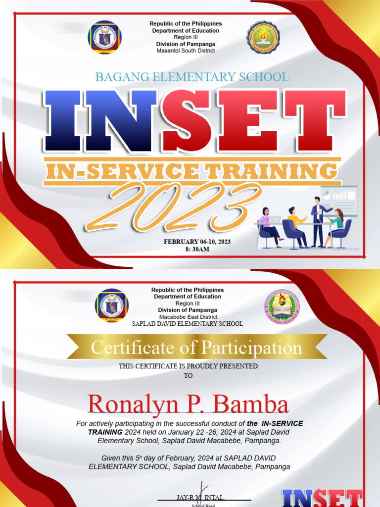 INSET-CERT.-2024 (1) | Download Free PDF | Human Communication ...