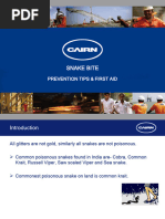 Awareness Safety Talk SNAKE HAZARDS | PDF | Snake | Venomous Snakes