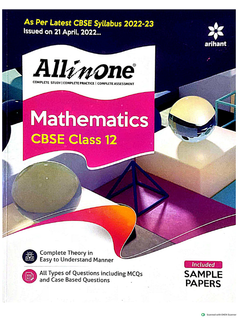 All in One Mathematics Class 12 by RoWdY | PDF