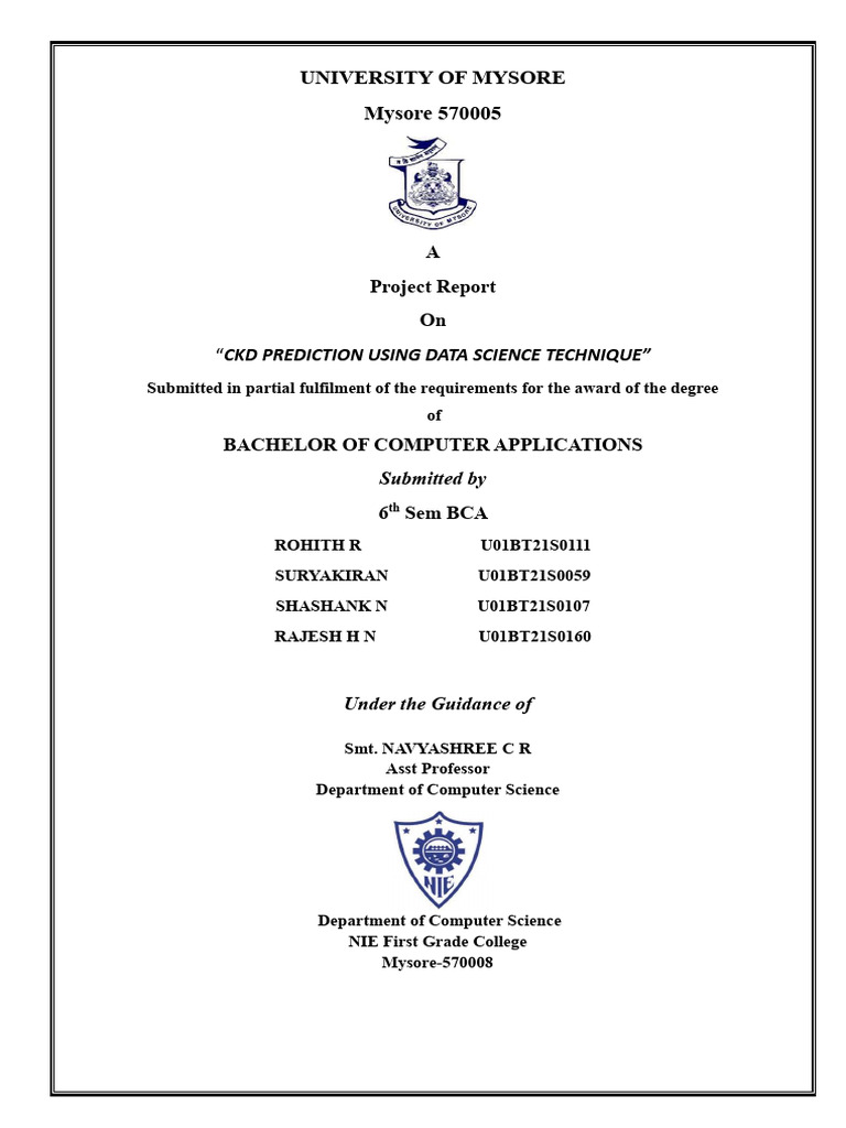 Final Report Index | PDF | Chronic Kidney Disease | Computing