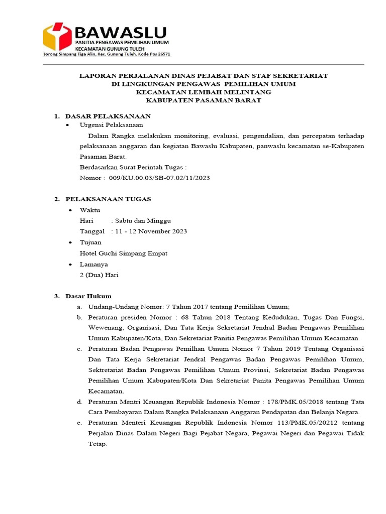 Contoh LHP Psu | PDF | Pengelolaan Keuangan & Uang | Griya & Taman