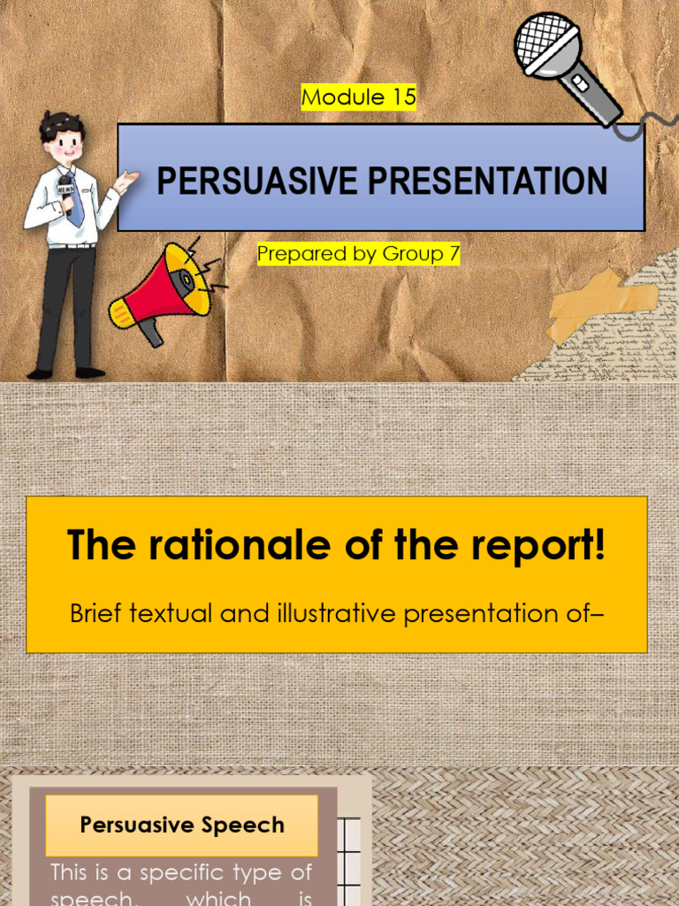 Persuasive Presentation - PurComm | PDF | Persuasion | Public Speaking