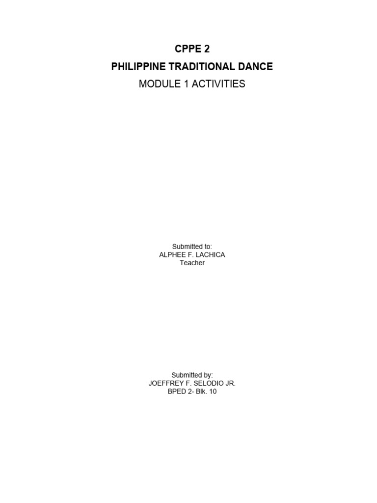 Cppe 2 Activities Only Download Free Pdf Dances Foot