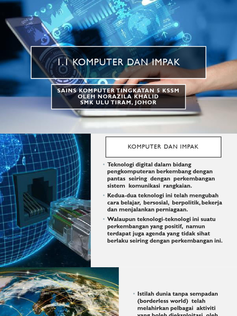 SK T5 KSSM Bab 1 1.1 Komputer Dan Impak Zila Khalid ) | PDF