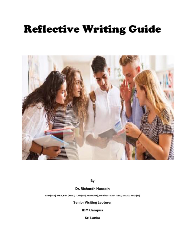 Student Guidence On Reflective Wrting | PDF | Methodology | Experience