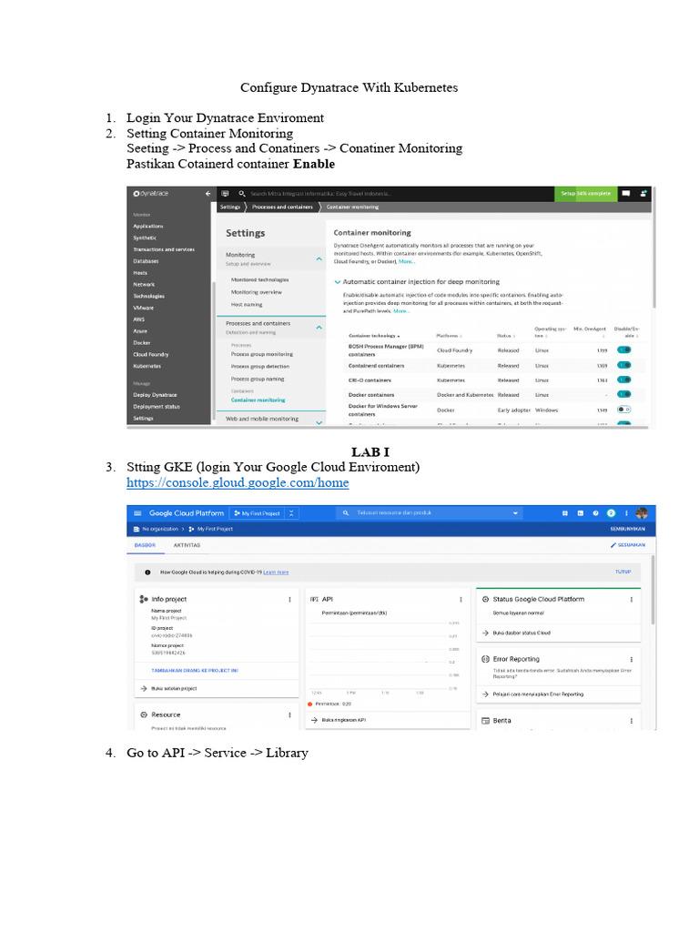 Configure Dynatrace With Kubernetes Pdf Computer Engineering Software Engineering 