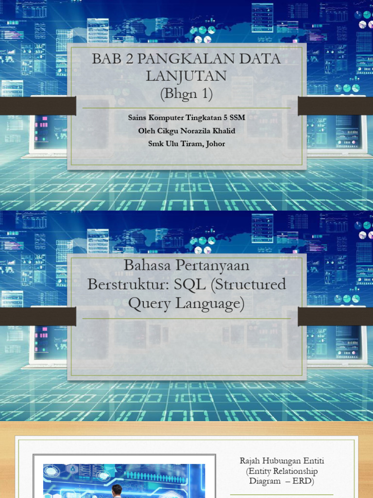 SK t5 KSSM Bab 2 BHGN 1 Pangkalan Data Lanjutan Zila Khalid | PDF