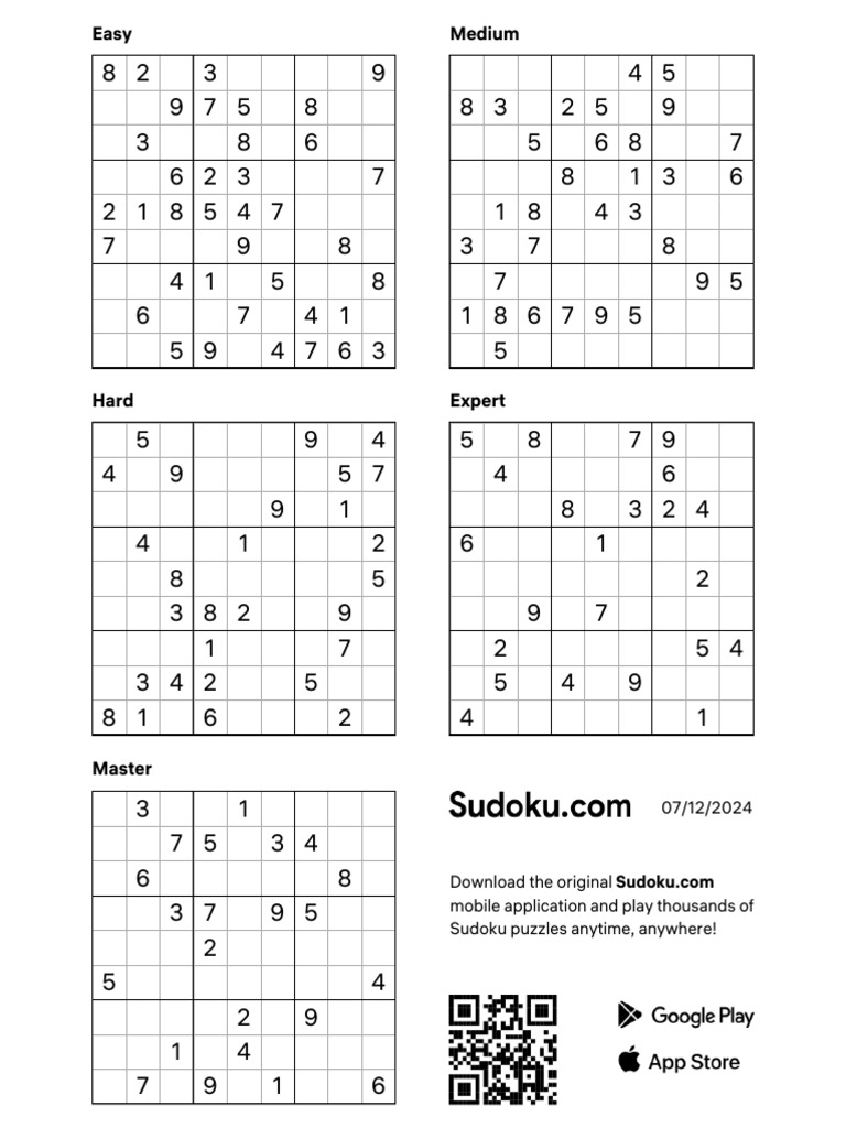 sudoku_letter_07-12-2024 | PDF | Puzzles | Logic Puzzles sudoku_letter_07-12-2024 | PDF | Puzzles | Logic Puzzles
