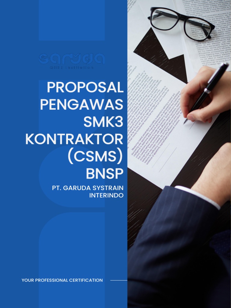 Proposal Pelatihan CSMS BNSP PT. Garuda Systrain Interindo | PDF | Komputer