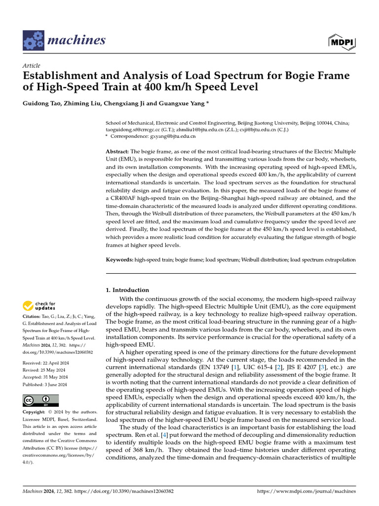 Load Spectrum CR 400 A F | PDF | High Speed Rail | Spectral Density