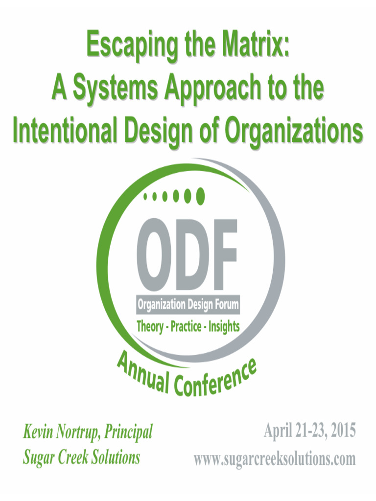 Escaping The Matrix 1 | PDF | System | Systems Theory