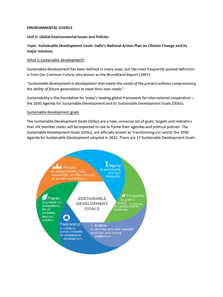 Unit 6 - Sustainable Development | PDF | Sustainability | Sustainable ...