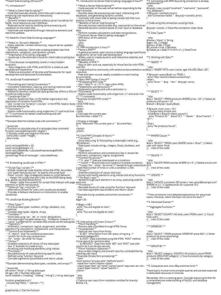 ## Deep Dive Into Client-Side Scripting and JavaScript Here's An ...
