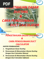 DUCTING HVAC - Rumus Perhitungan Ducting | PDF