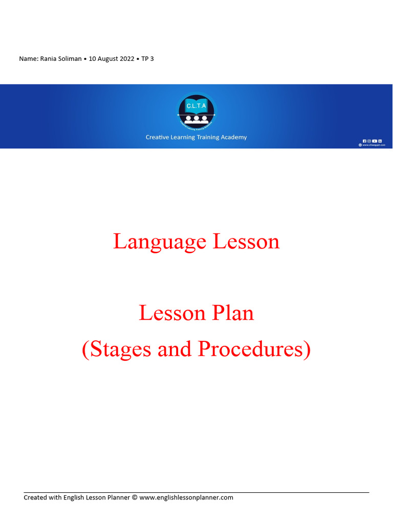 Final Plan of Rania Seliman | PDF | Cognition | Cognitive Science