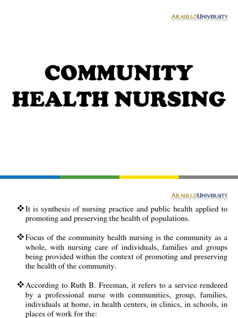 Ns Community Health Nursing | Download Free PDF | Health Care | Medicine