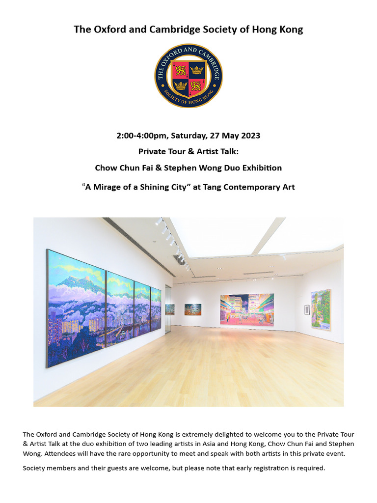 Chow Chun Fai & Stephen Wong Exhibition | PDF