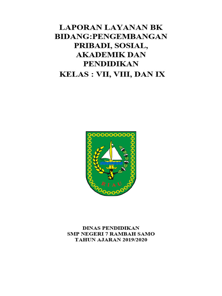 Program BK Kelas VII SMPN 7 Rambah Samo | PDF