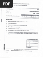 Maths Jce 2019 Paper 2 | PDF
