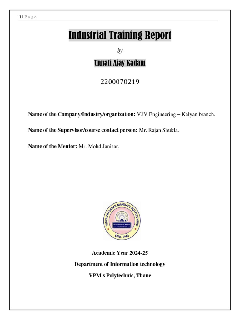 Unnati Kadam Internship Report | PDF | Bootstrap (Front End Framework ...